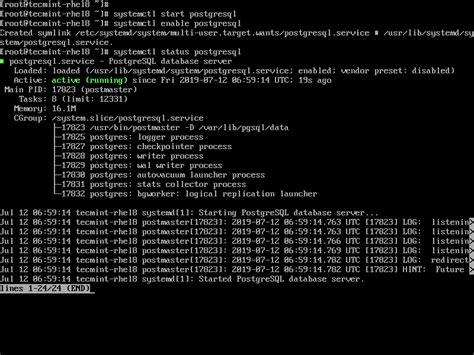 how to install postgresql in rhel 8