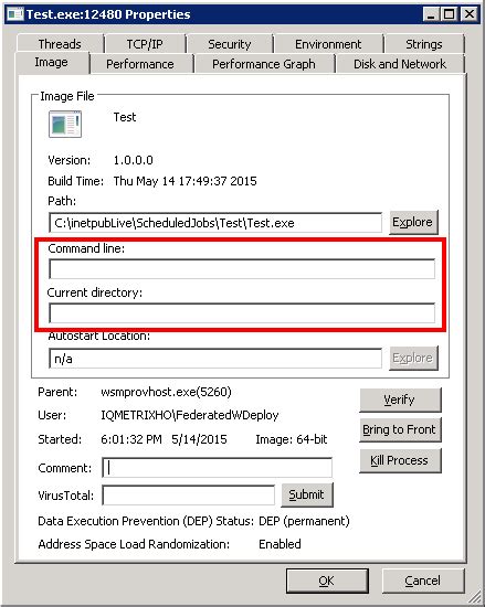 set executable s working directory when powershell