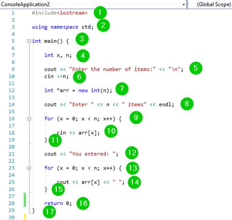 c dynamic allocation of arrays with example