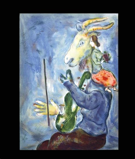 Marc Chagall 1887 1985 Original Color Lithograph Limited