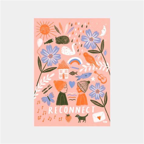 Reconnect Greetings Card Bonbi Forest Flock And Fern