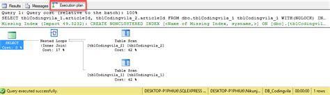 sql server create missing index from actual execution plan codingvila