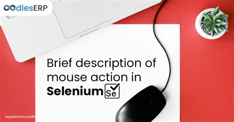 brief description of mouse action in selenium