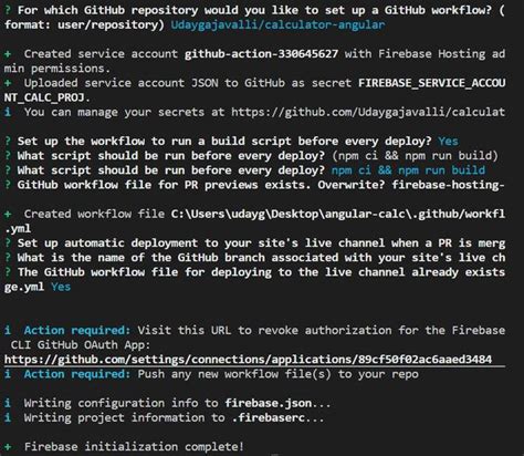 how to deploy angular application to firebase using github