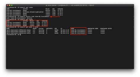 kubernetes node management maintenance delete and evict pods with