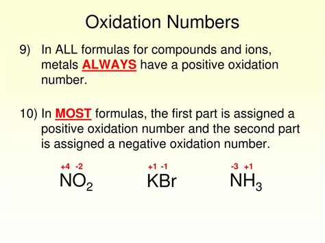Ppt Oxidation Numbers Powerpoint Presentation Free Download Id 5075015