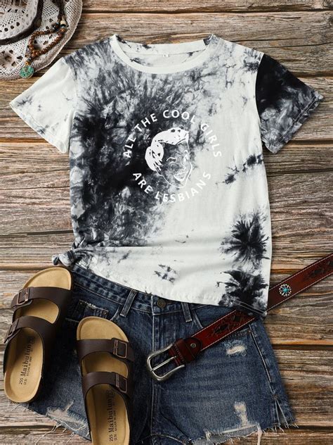 Lgbt All The Cool Girls Are Lesbians Women Tie Dye T Shirt Lilicloth