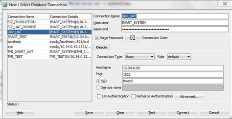 sql oracle different connection query return different