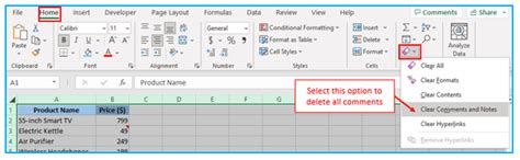 how to insert comments and delete comments in excel including shortcuts