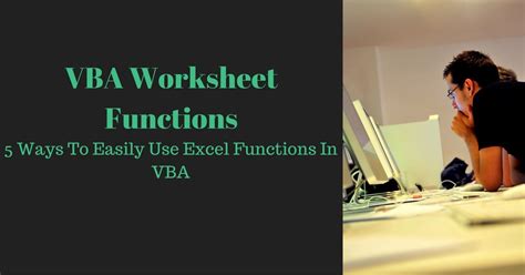 using excel functions in vba
