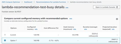 optimizing aws lambda cost and performance using aws compute optimizer