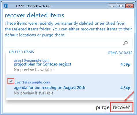 office 365 5 select recover deleted items dp tech group