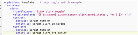 template to toggle blink alarm configuration home assistant community