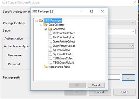 ssis how can i import the package from the sql server integration