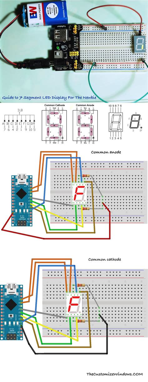 7 segment led display tutorial for dummies arduino led