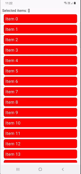android how to select multiple items in lazycolumn in jetpackcompose