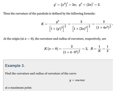Radius Of Curvature Formula ⭐️⭐️⭐️⭐️⭐️