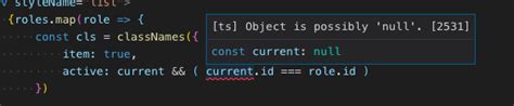 javascript object is possibly null in typescript