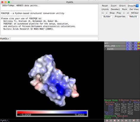 Apbsプラグインを使った表面電荷表示 Pymol Book