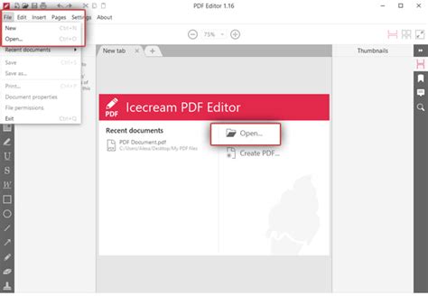 how to highlight text or area in a pdf document icecream