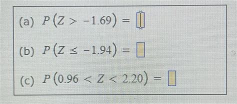 Solved Suppose Z Follows The Standard Normal Distribution