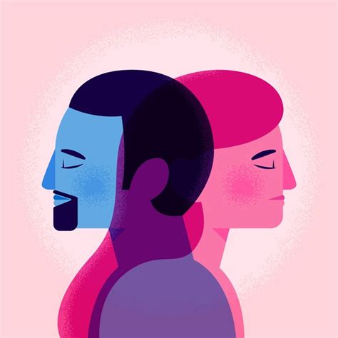 Free Vector Gender Identity Concept Gender Equality Art Identity