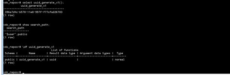 uuid how to fix issue uuid generate v1 does not exist in postgresql