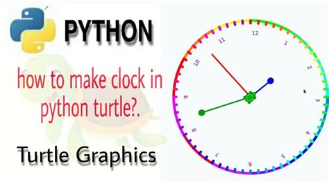 python turtle graphics hindi pattern 3 how to create analog clock