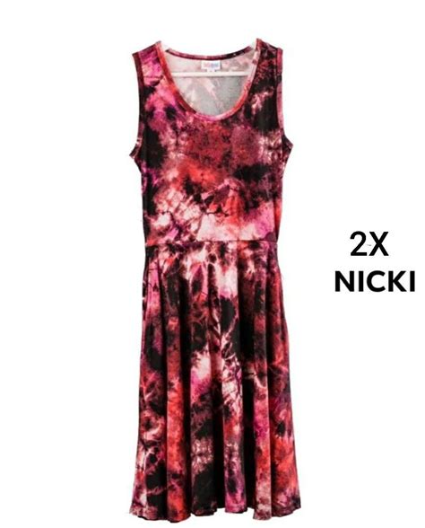 Llr Nicki 2xl {lularoe Kristina Leggett} Dress Sleeveless Dress