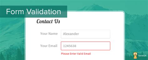 form validation using javascript formget