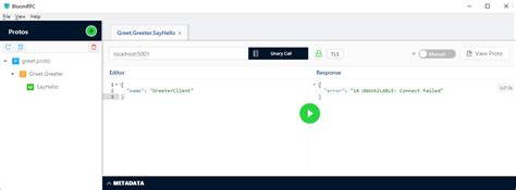 how to call a core 3 0 grpc server application with