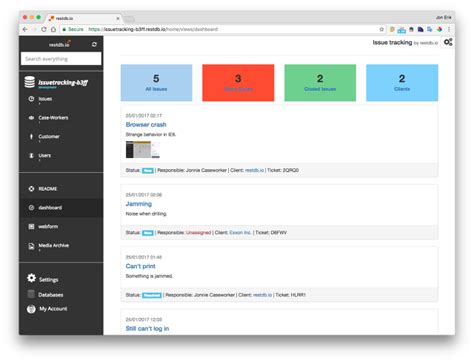 simple online database application templates