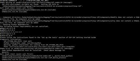 cmake error because idf path and idf python env path · issue 2934