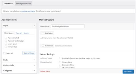 how to add a navigation menu in wordpress beginner s guide