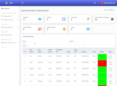 attendance management system in php with source code codeastro