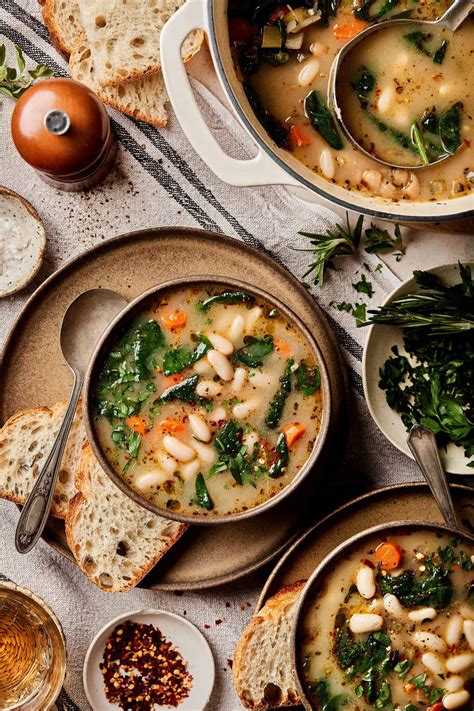 Hearty Tuscan White Bean Soup Kalejunkie