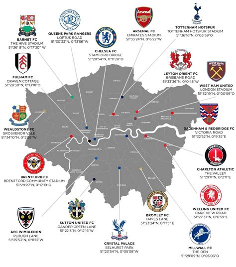 Premier League Clubs In London Map Gretel Hildagarde