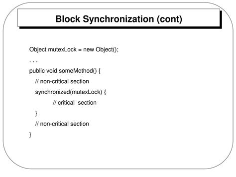 ppt java synchronization powerpoint presentation free download id