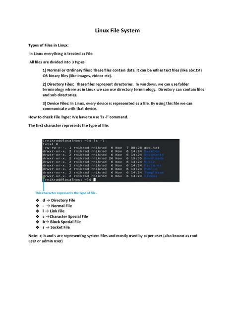 A Comprehensive Guide To Linux File System Types Navigation Commands