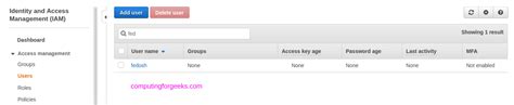 how to rename iam user name on aws computingforgeeks