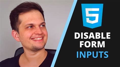 how to disable inputs in html block form inputs youtube