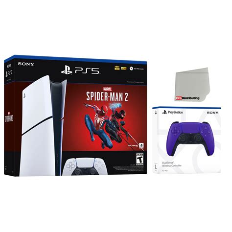 Sony Ps5 Digital Slim Bundle Spider Man 2 Game With Extra Galactic
