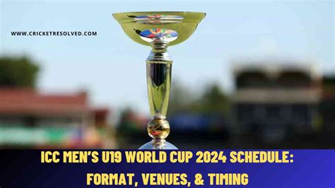 Icc U19 World Cup 2024 Schedules Trish Henrieta