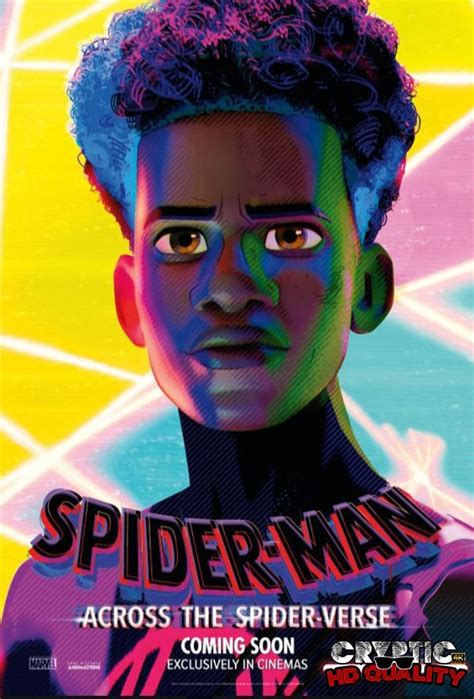 Miles Morales Spider Man Across The Spider Verse Character Poster 64480