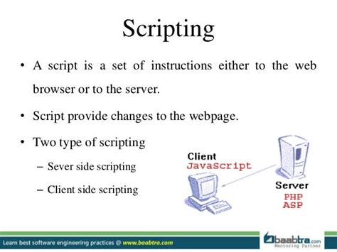 client side and server side scripting