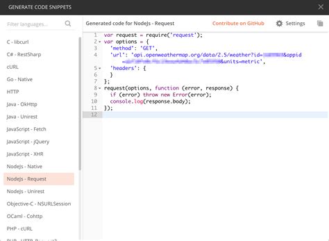 generating client code postman learning center