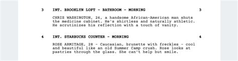 how to introduce characters in a screenplay character descriptions tips