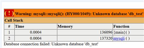 how to stop php mysqli from displaying warning message if db connection