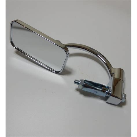 Classic Motorcycle Chrome Rectangular Bar End Mirror 4 5 X 2 25 Fits