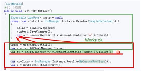 c where after repostory getall shows dbcontext has been